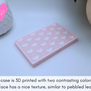 Light Pink Hearts and Dots Birth Control Pill Case – Pastel, Preppy, 3D ...