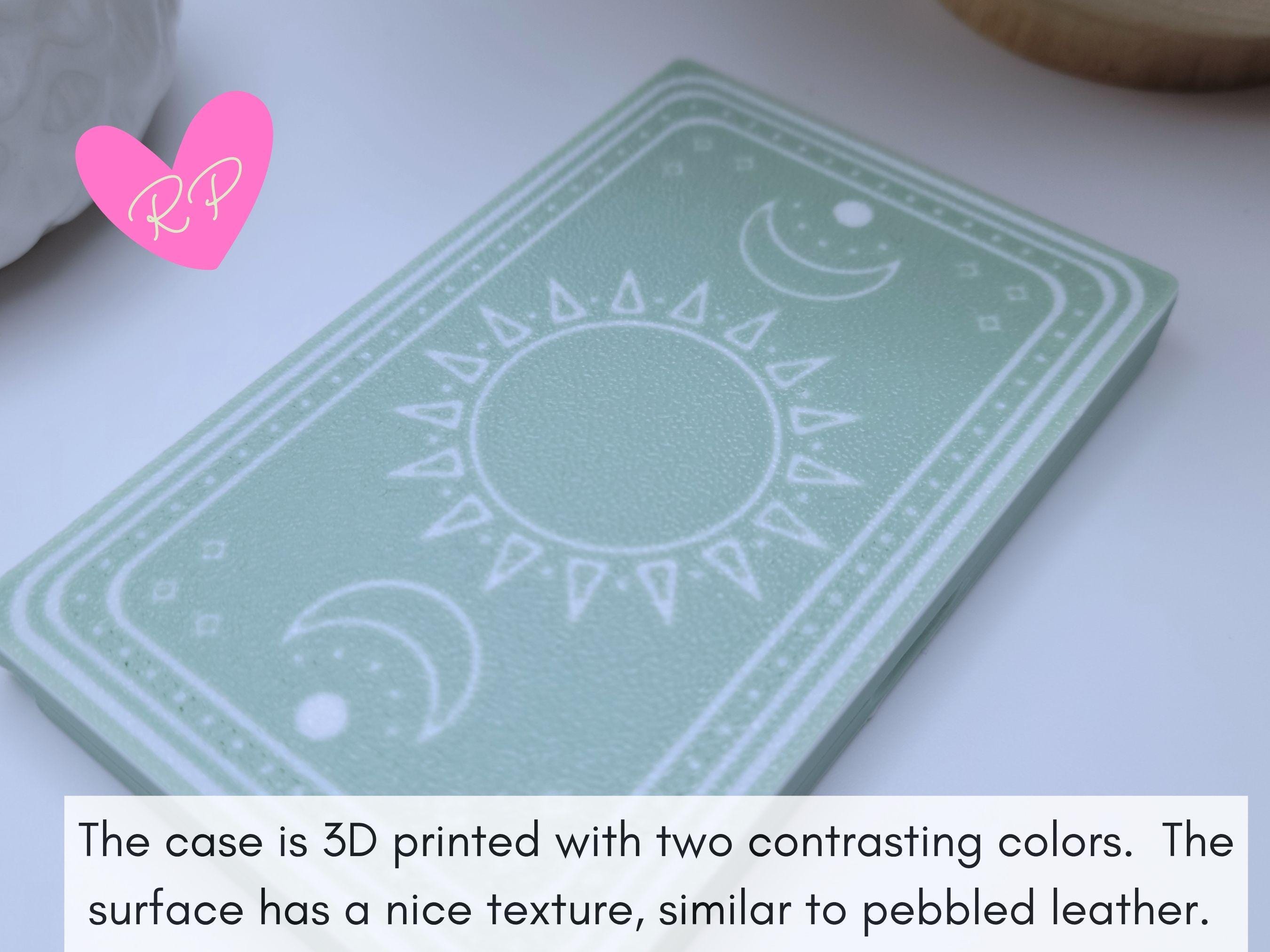 Green Celestial Birth Control Case, Custom Pill Pack Holder, Sun Moon ...