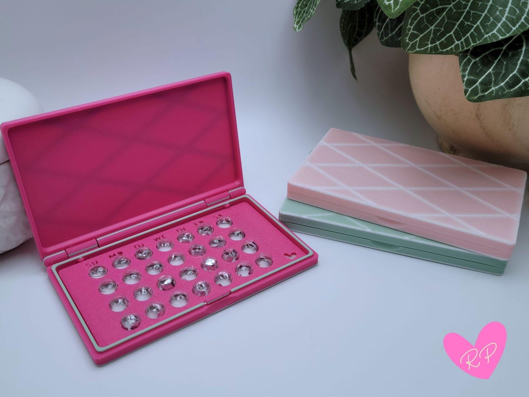 Birth Control Case for Estarylla, 3D Printed, Diamond Pattern, Custom ...