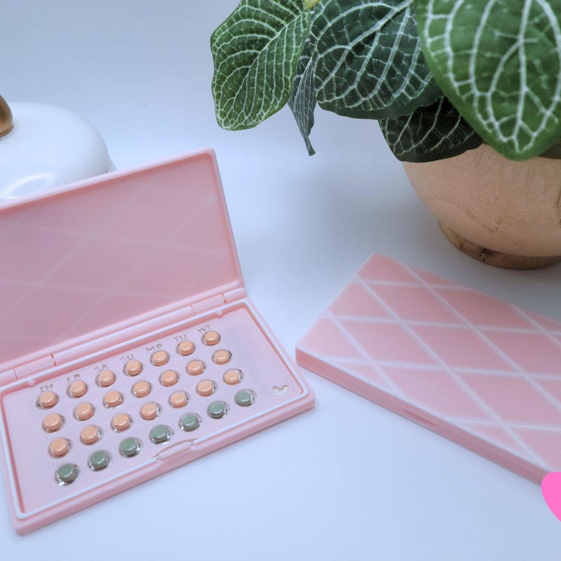 Pink Vanity Container - Etsy