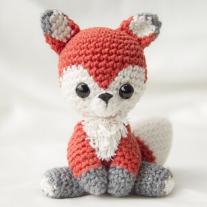 PATTERN Crochet Fox, Amigurumi PDF Tutorial in English, Little ...