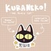 Kuroneko Chibi Sticker - Etsy
