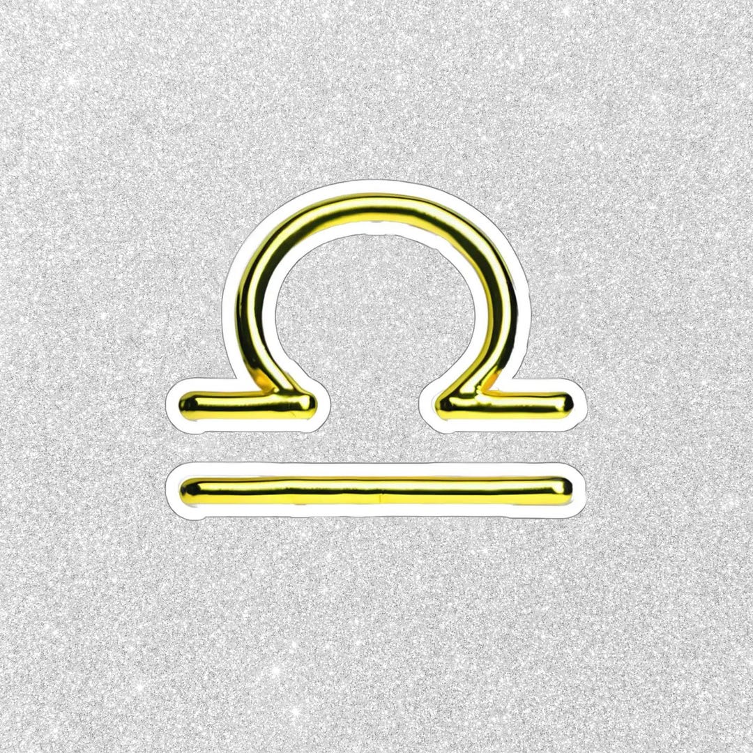 Libra Zodiac Birthday Sticker Perfect Gift Astrology Sticker Horoscope ...