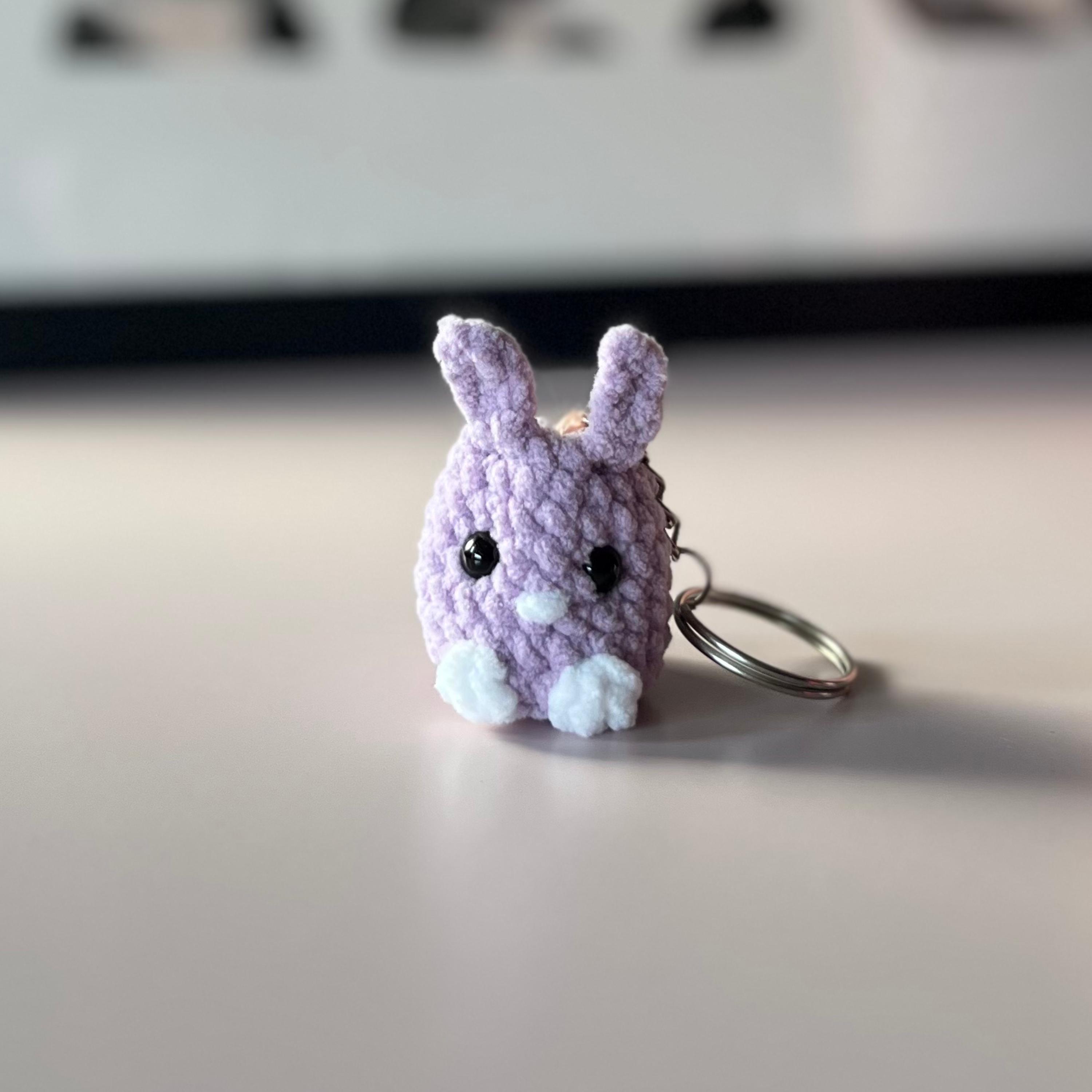 No-sew Bunny Crochet Pattern | Easter Keychain Amigurumi (PDF) | Quick ...