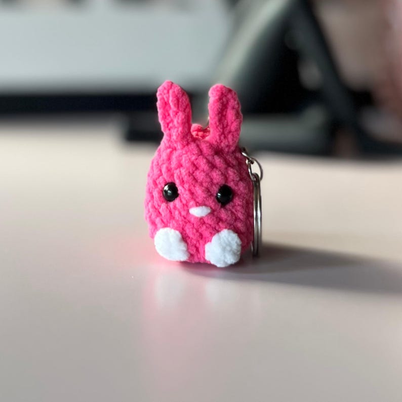 No-sew Bunny Crochet Pattern | Easter Keychain Amigurumi (PDF) | Quick ...