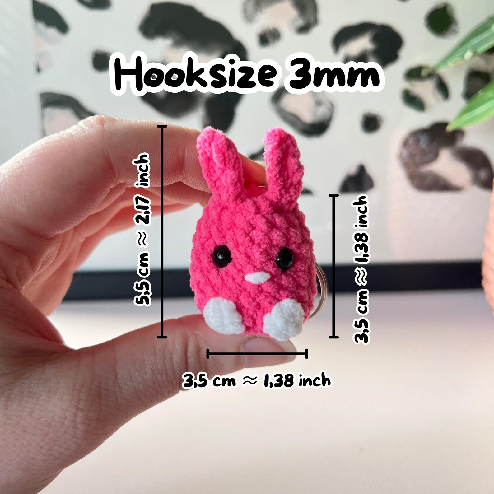 No-sew Bunny Crochet Pattern | Easter Keychain Amigurumi (PDF) | Quick ...