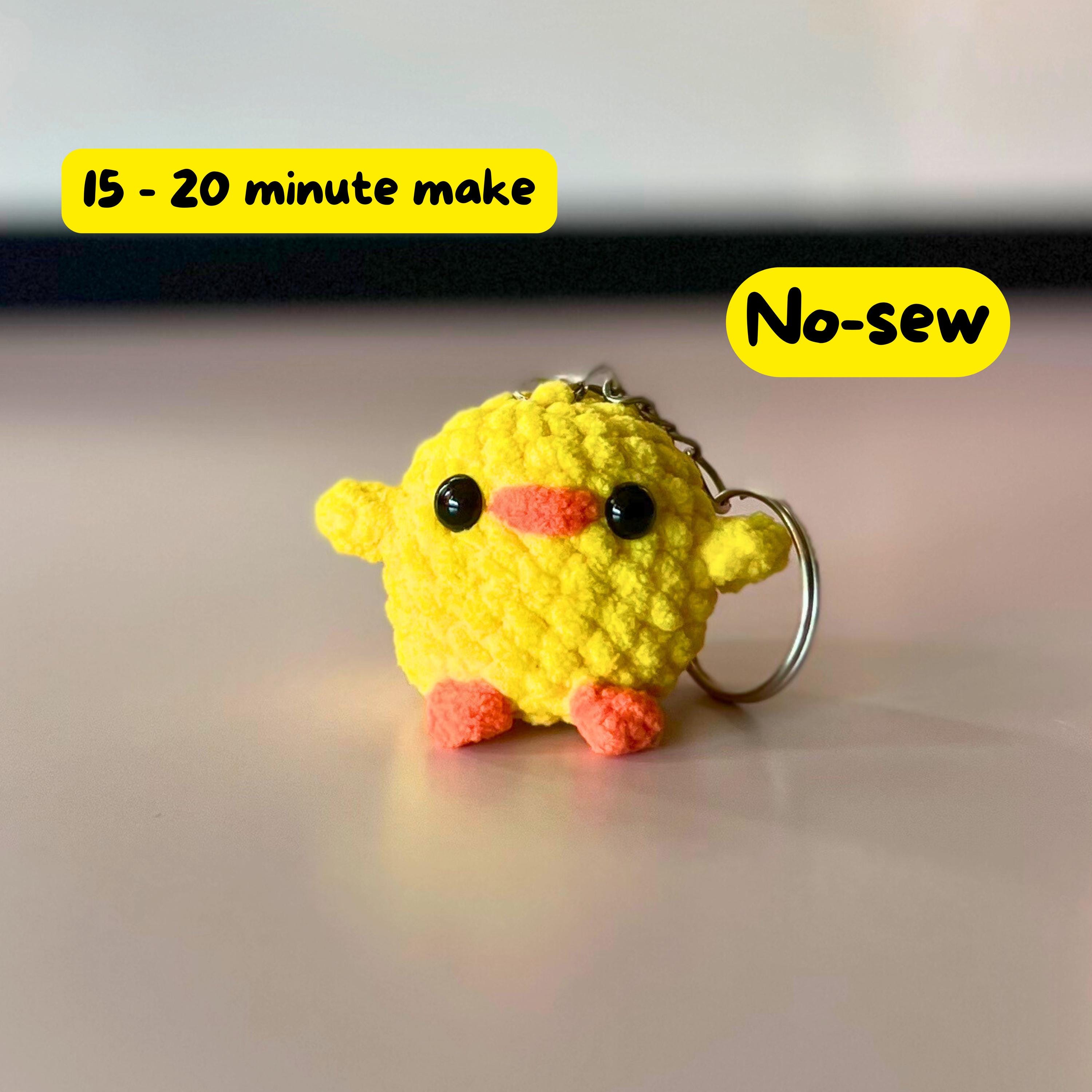 Mini Chicken Keychain Crochet Pattern | Easter Crochet Pattern | No-sew ...