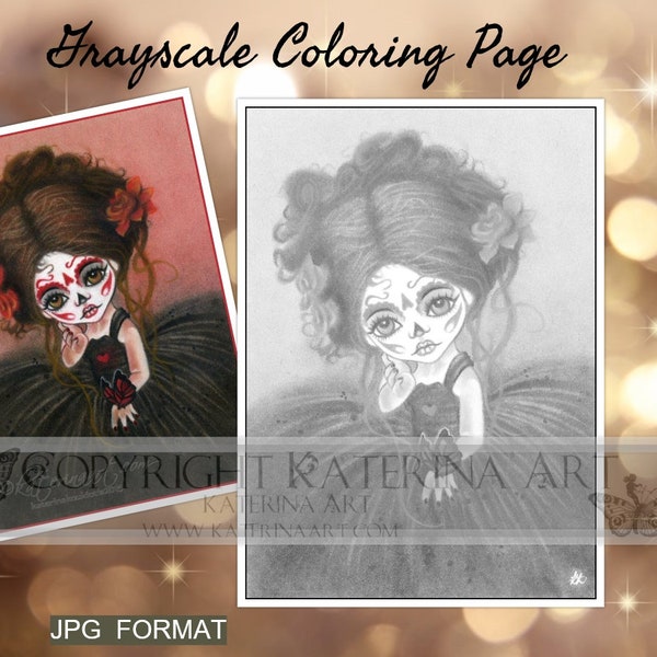 Macabre Coloring Pages - Etsy