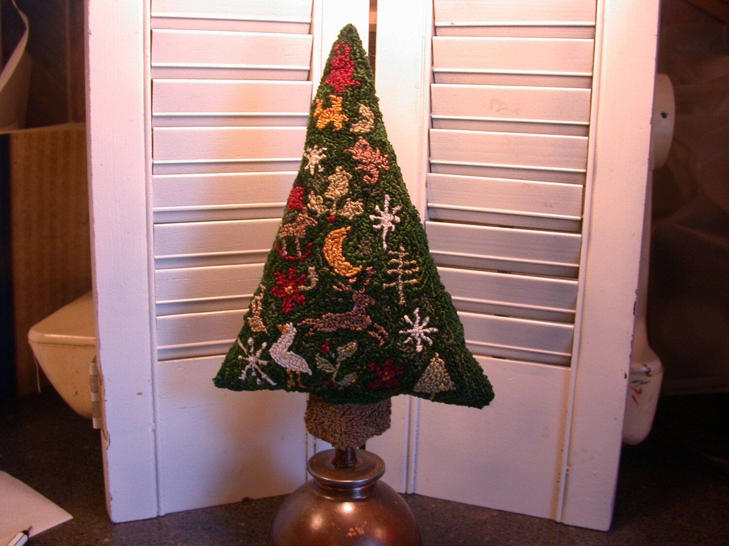 Mini Motif Punch Needle Christmas Tree Pattern - Etsy