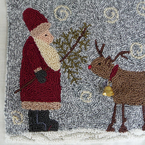 Punch Needle Pattern Santa Gingerbread Man Snowman | Etsy