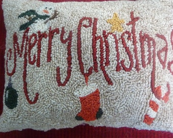 Mini Motif Punch Needle Christmas Tree Pattern - Etsy