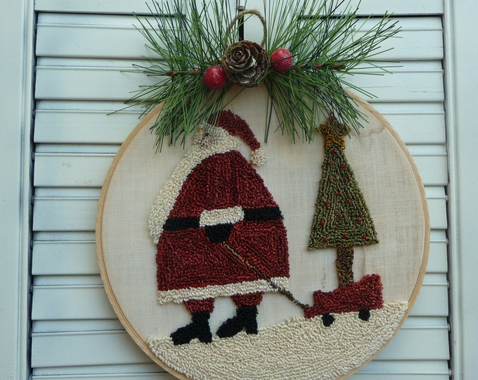 Hauling the Tree Punch Needle Pattern - Etsy