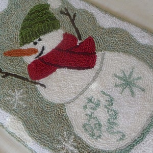 Adam & Christmas Eve Punch Needle PDF Pattern Digital Download Christmas, Snowman, Winter, Snow ...