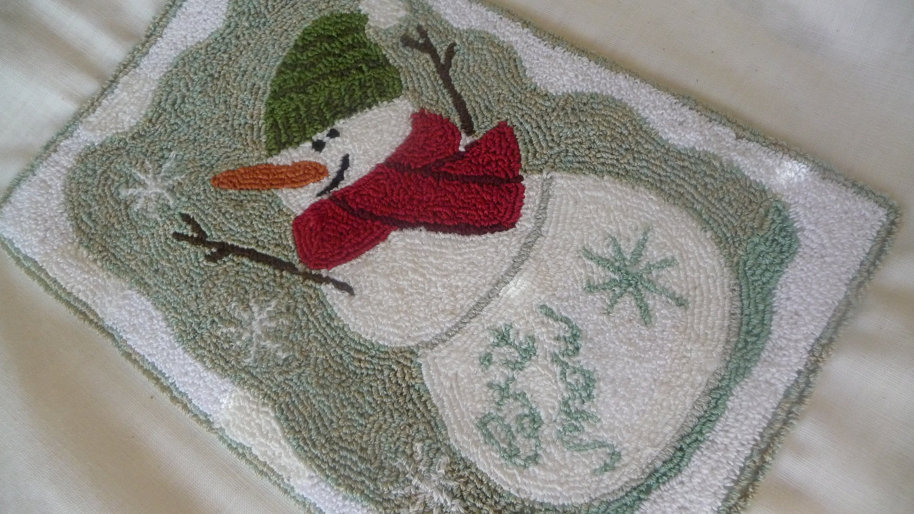 Let It Snow Snowman Punch Needle Pattern - Etsy