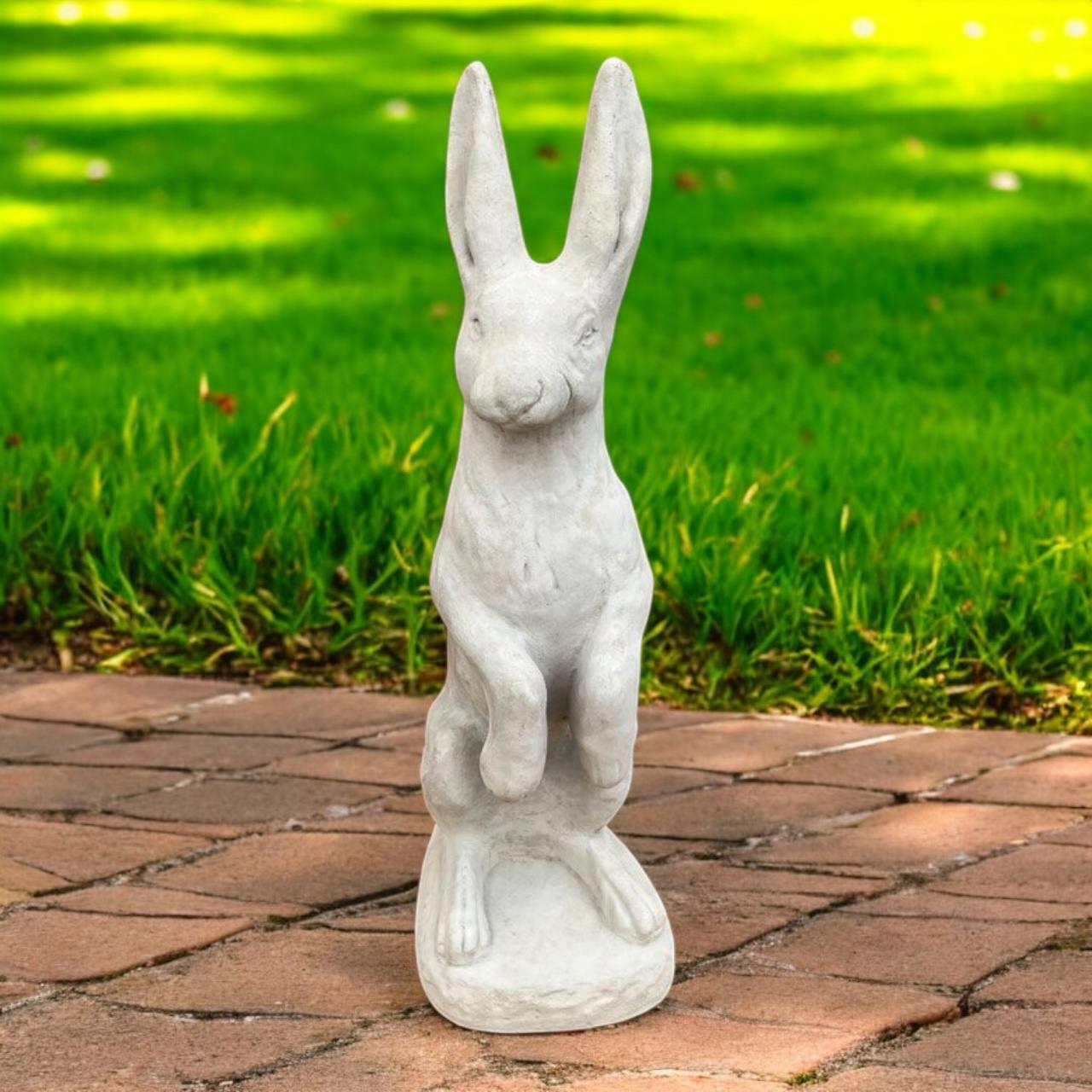 Beton Rabbit Figurine Realistic Rabbit Statue Standing Bunny Decoration ...
