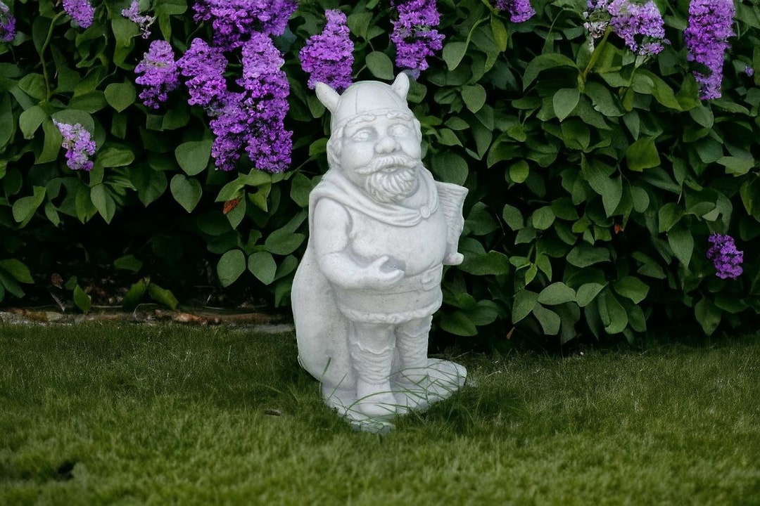 Standing Viking Statue, Concrete Viking, Garden Stone Sculpture, Yard ...