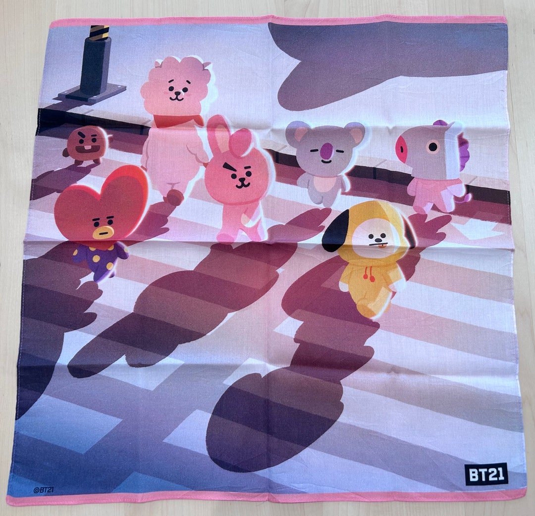 Bt21 Accessories, BT21 Handkerchief, Bts Stuff, BTS Merch, Kpop BTS ...