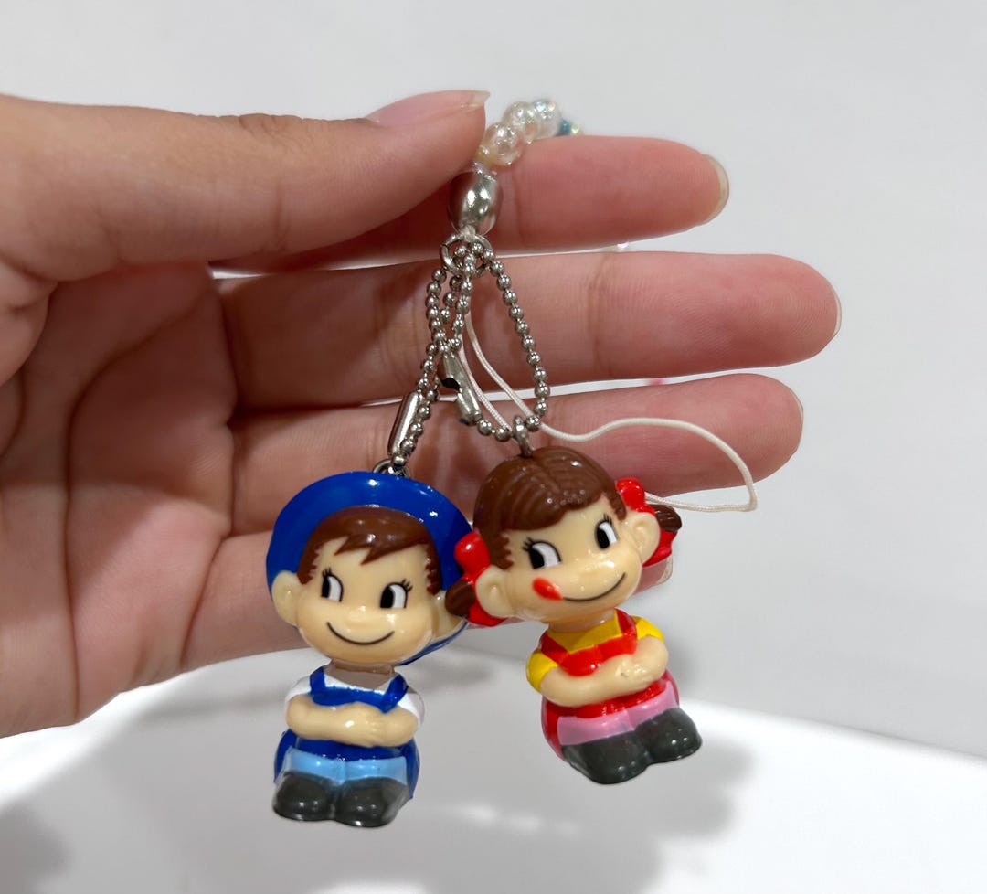 Vintage Peko Chan Sitting From Japan Poko Chan Key Ring, Key Chain Rare ...