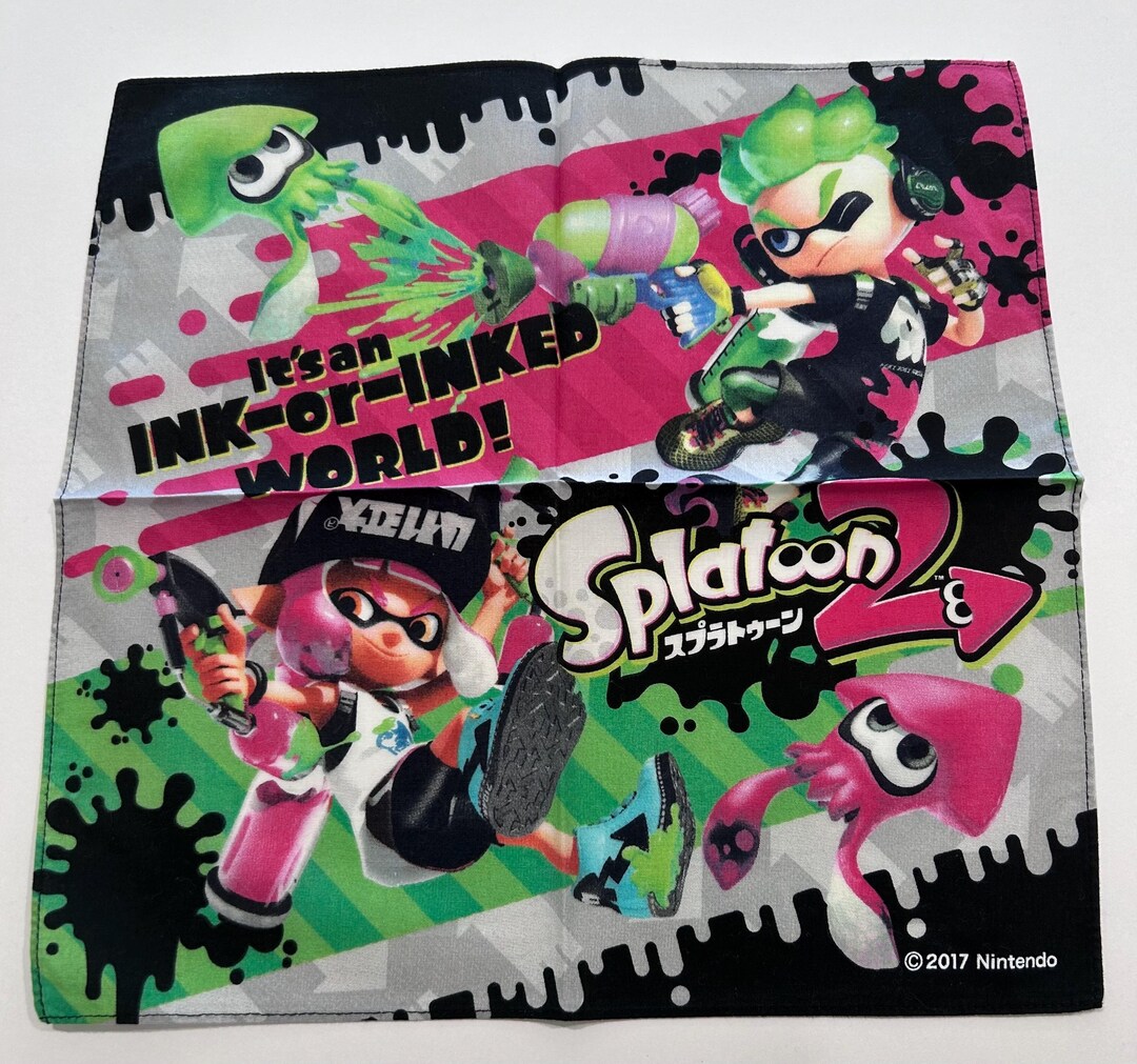 Nintendo Splatoon 2 Handkerchief 2017 Gaming From Japan, Splatoon Lover ...