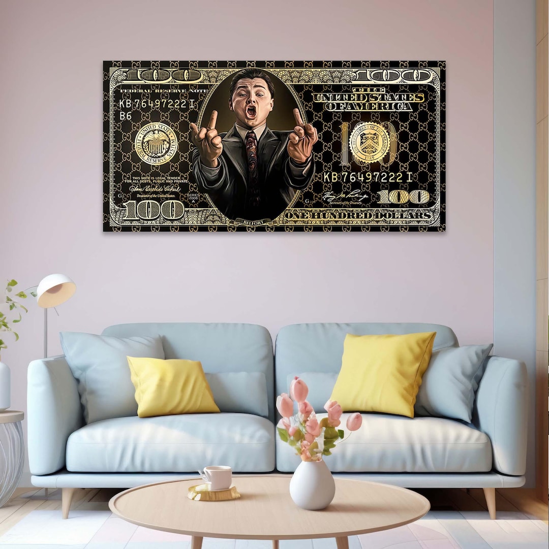 Your Face on Money Print, Cash Money Art, Office Decor, Money Wall ...