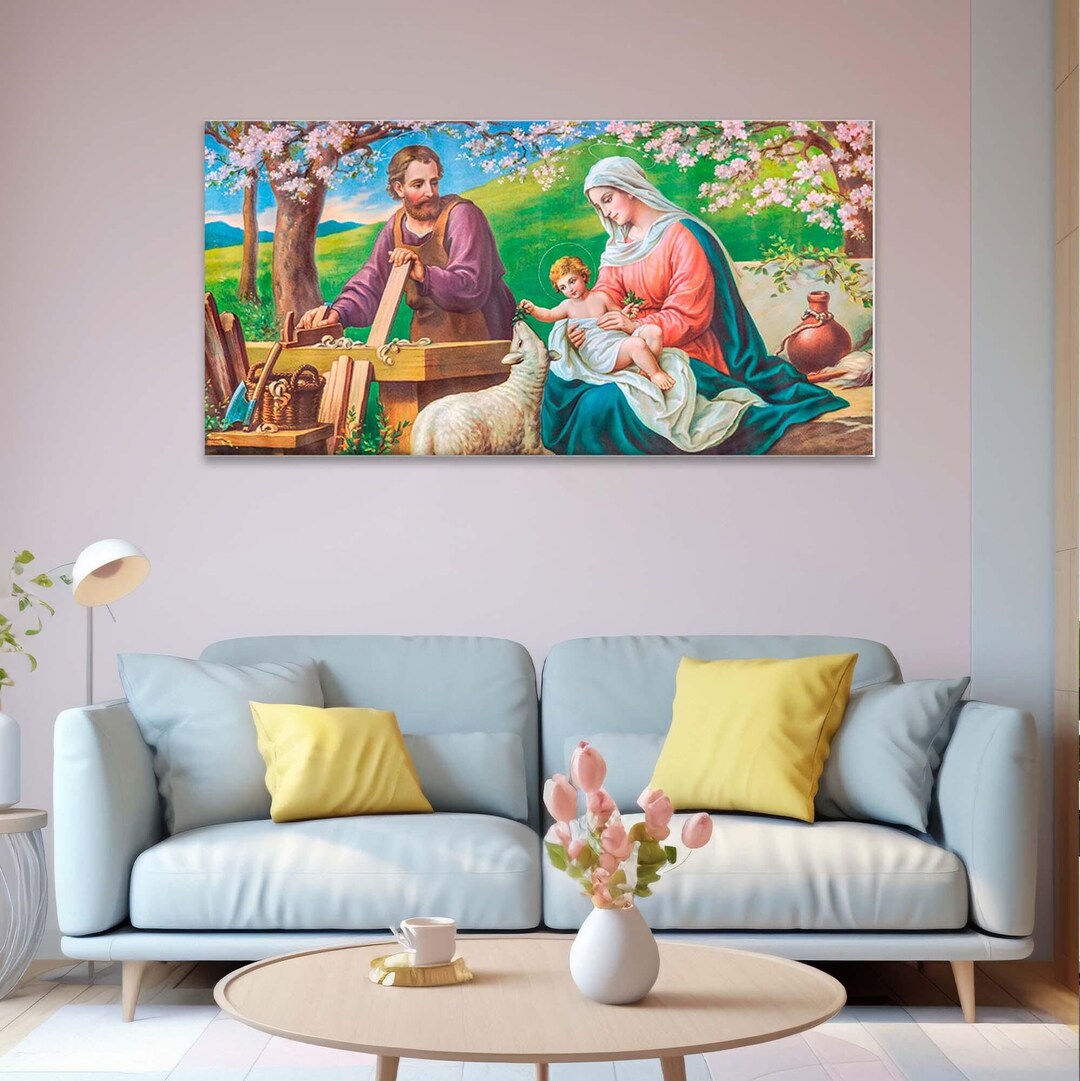 Holy Family Poster, Holy Family Print, Christmas Poster, Christian ...