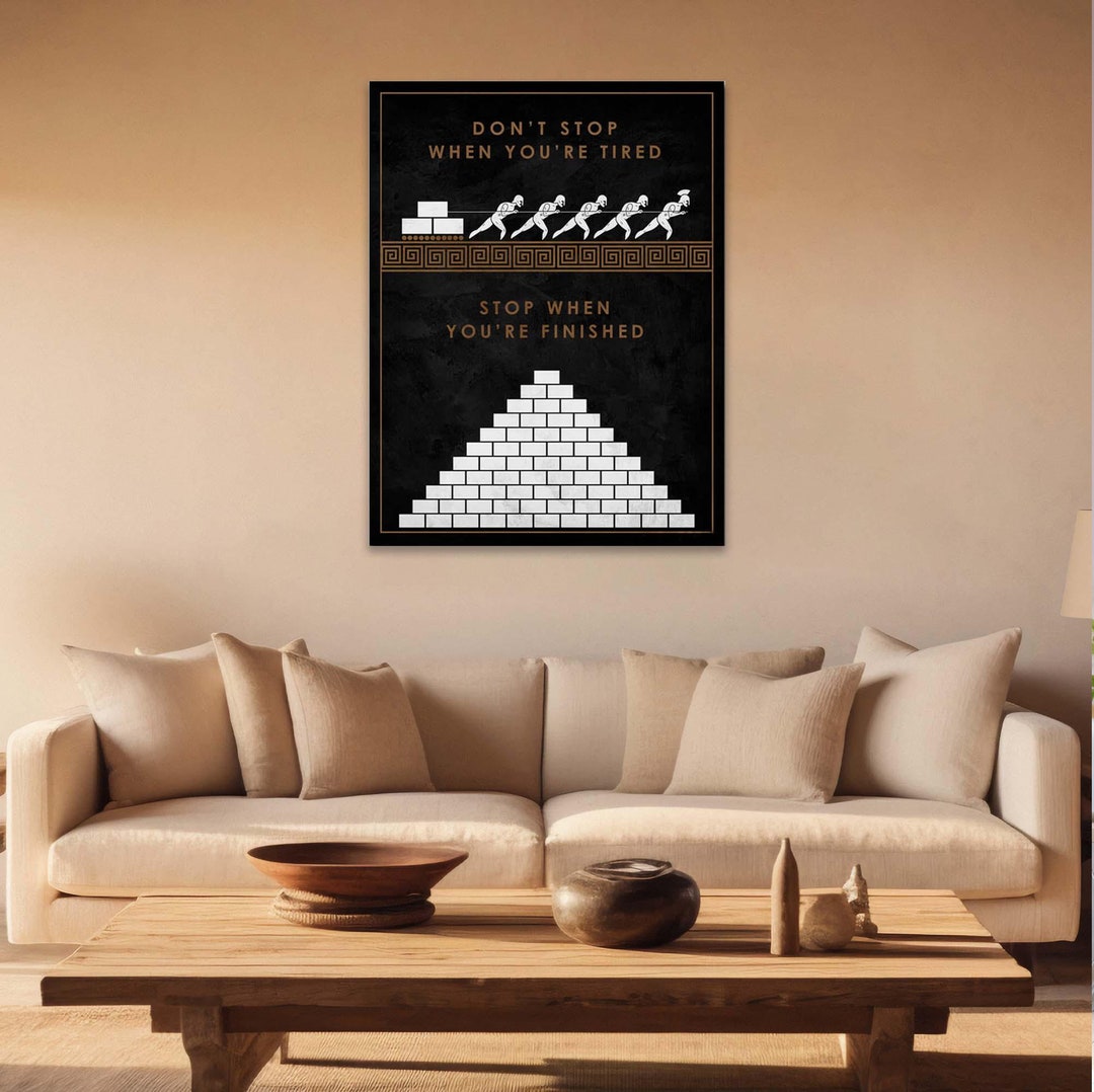 Boss Leader Canvas, Office Wall Decor, Leader Poster, Motivational ...