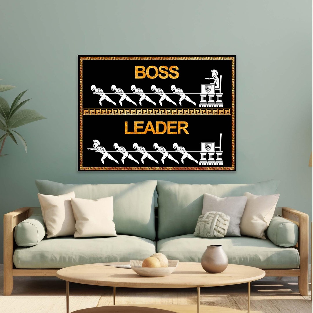 Boss Leader Poster Print, Motivational Poster, Printable Poster ...