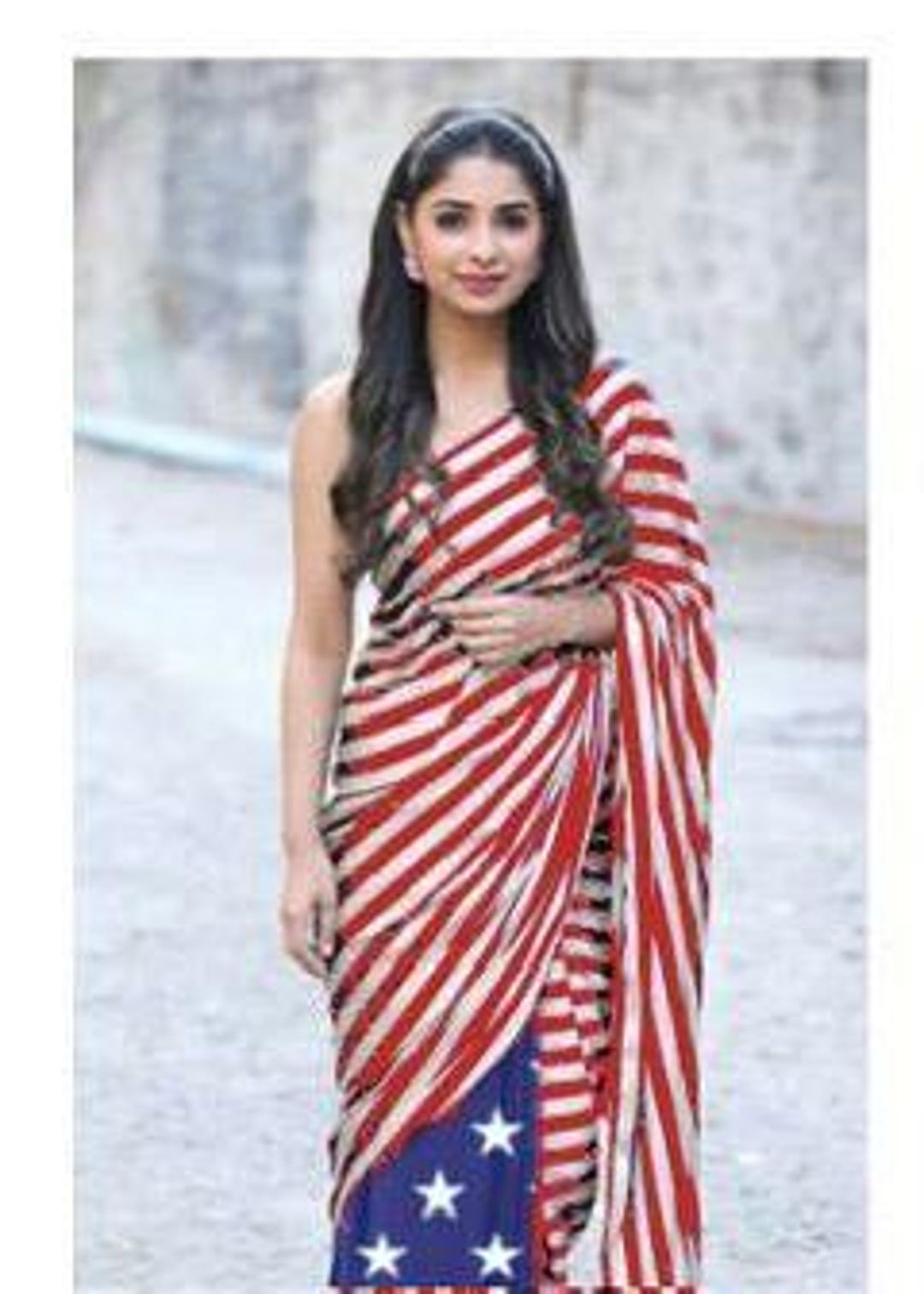 American Flag Saree - Etsy
