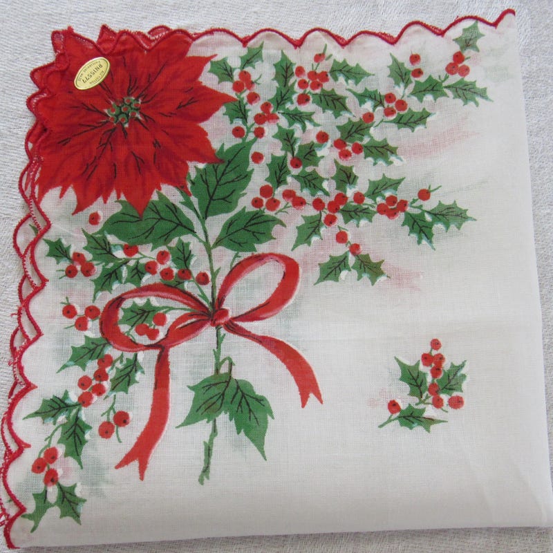 Christmas Hankie - Etsy