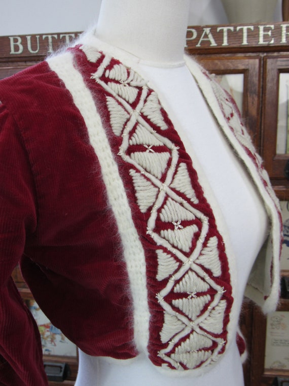 Antique Scandinavian Sweater - Vintage 1920s Cropped … - Gem