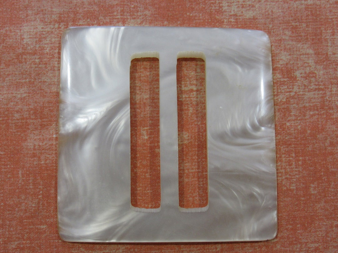 GIANT Belt Buckle - Vintage 1960s Abalone Shell Slide Belt Buckle Make ...