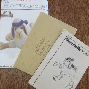 UNCUT Plush Animal FIRFFELS Shamel sheep & Camel Sewing Pattern 7203 ...