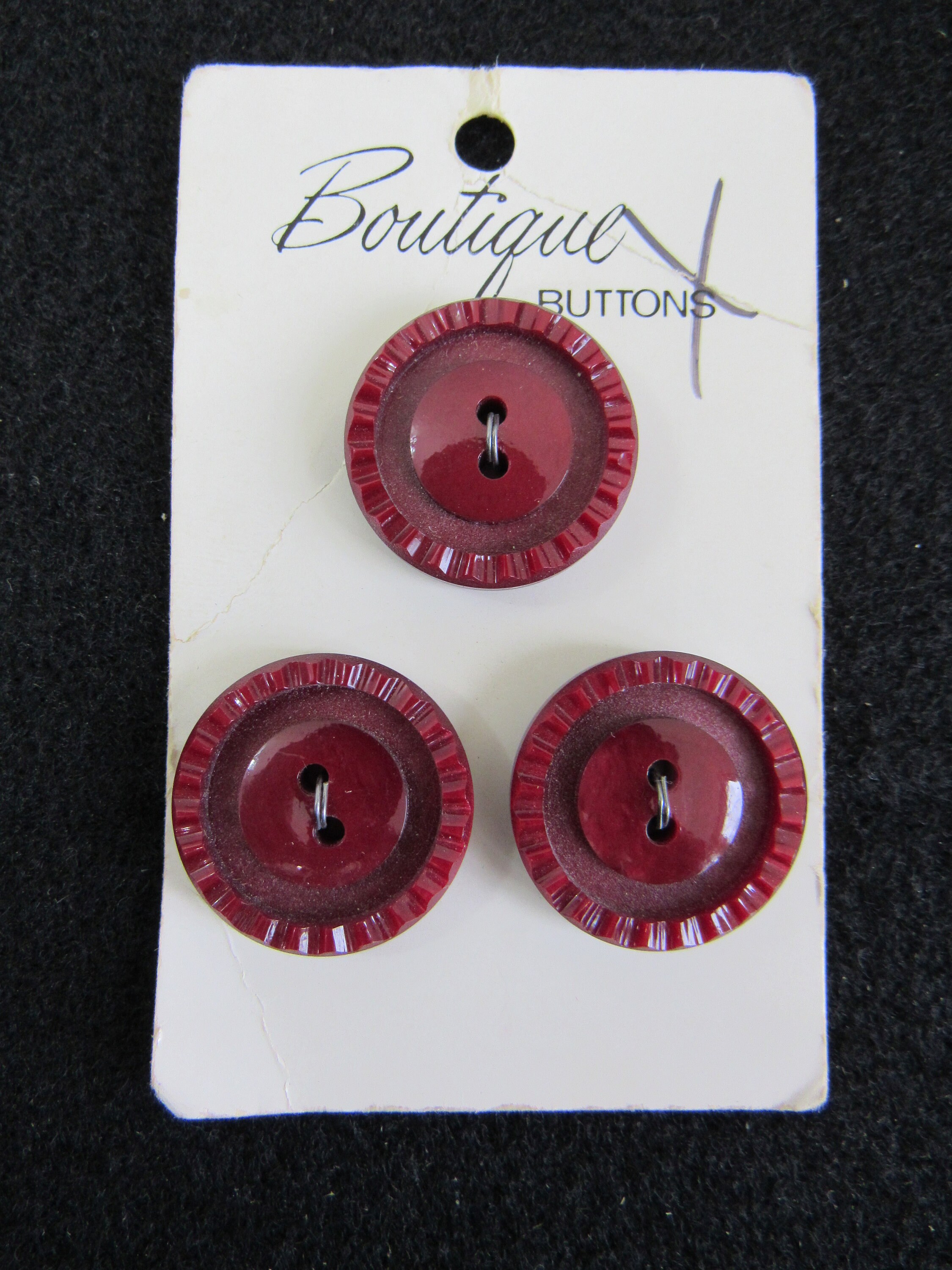 RED Buttons New On Card Choose One Vintage Small Sewing | Etsy