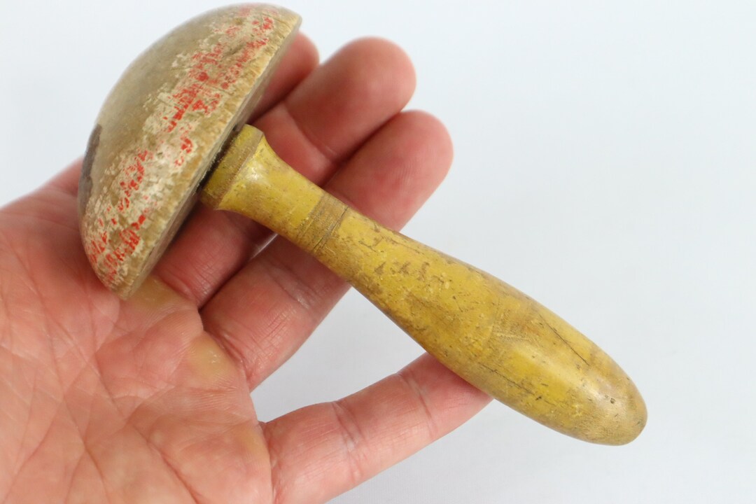 Antique Mushroom Darning Egg - Sock & Glove Vintage Wood Darning Egg ...