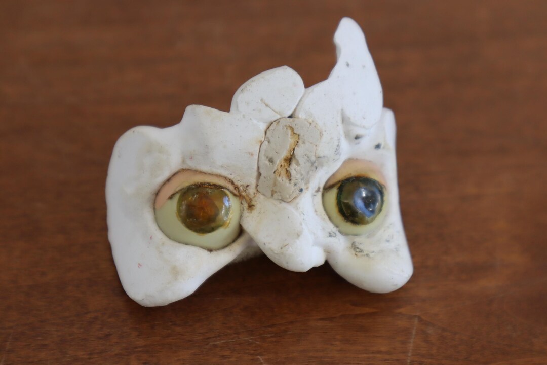 Antique Doll Eyes in Plaster: Creepy Assemblage Art Prop - Etsy