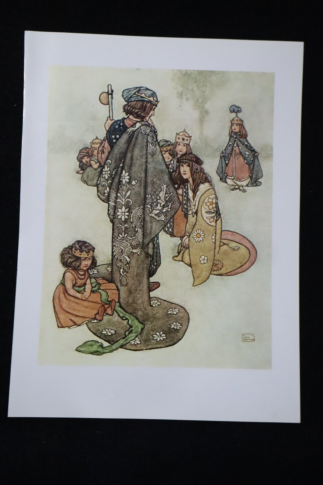 Fantasy Book Print - Princesses He Found in Plenty by W Heath Robinson ...