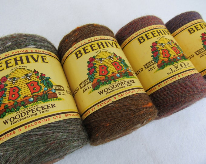 1 BEEHIVE Woodpecker Hand Weaving Yarn 100% Wool - Choose Your Color ...