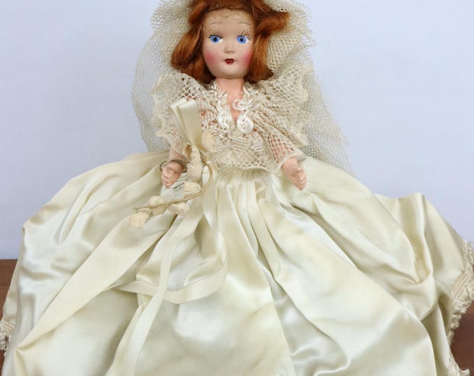 Vintage 1950s BRIDE DOLL - Marcie Doll W/ Tagged Dress - Redhead ...