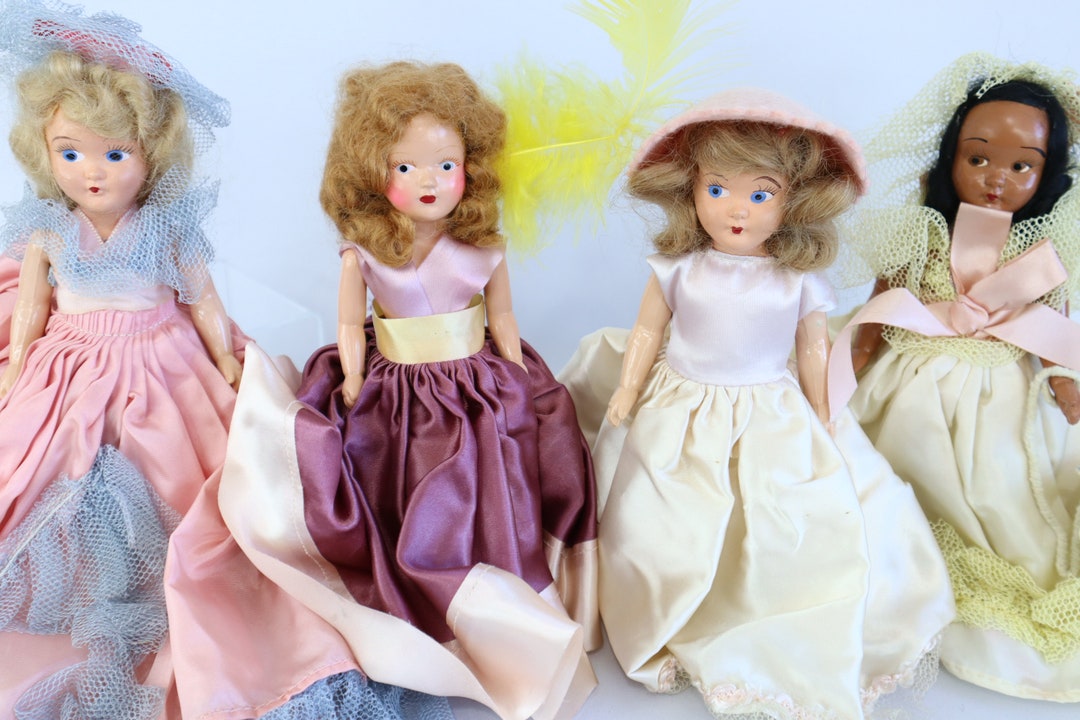 Choose 1 Doll - Vintage Dolls 1950s Southern Belle Big Dress Hollywood ...