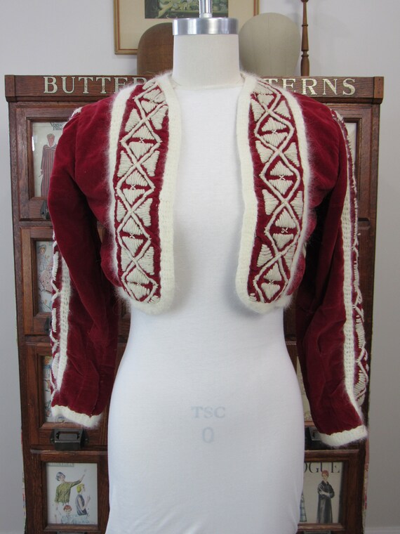 Antique Scandinavian Sweater - Vintage 1920s Cropped … - Gem