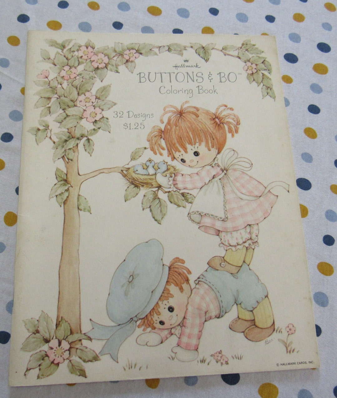 Vintage 1970s Hallmark Coloring Book BUTTONS & BO With 32 - Etsy
