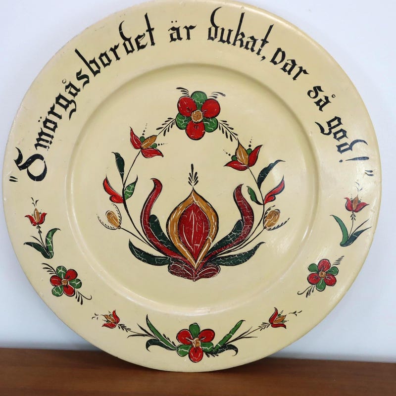 Antique Swedish Platter - Etsy