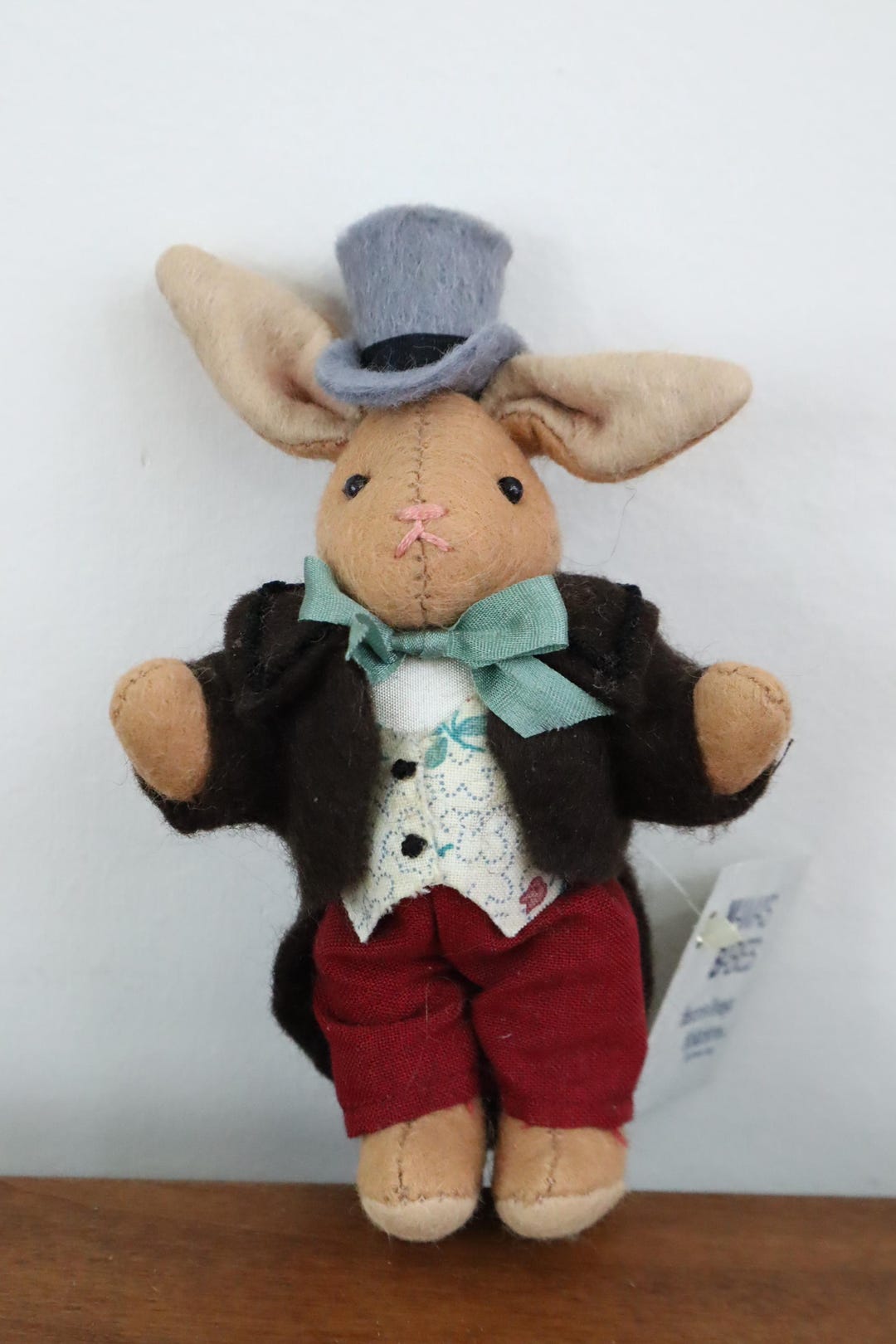Artist Miniature BUNNY Rabbit - Gentleman Hare - SIGNED Vintage 1988 ...
