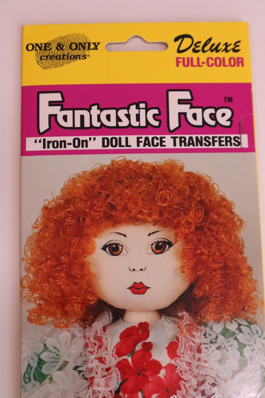 FANTASTIC FACE Iron-on Doll Faces Full Color #51-100 Natalie 3 Face ...