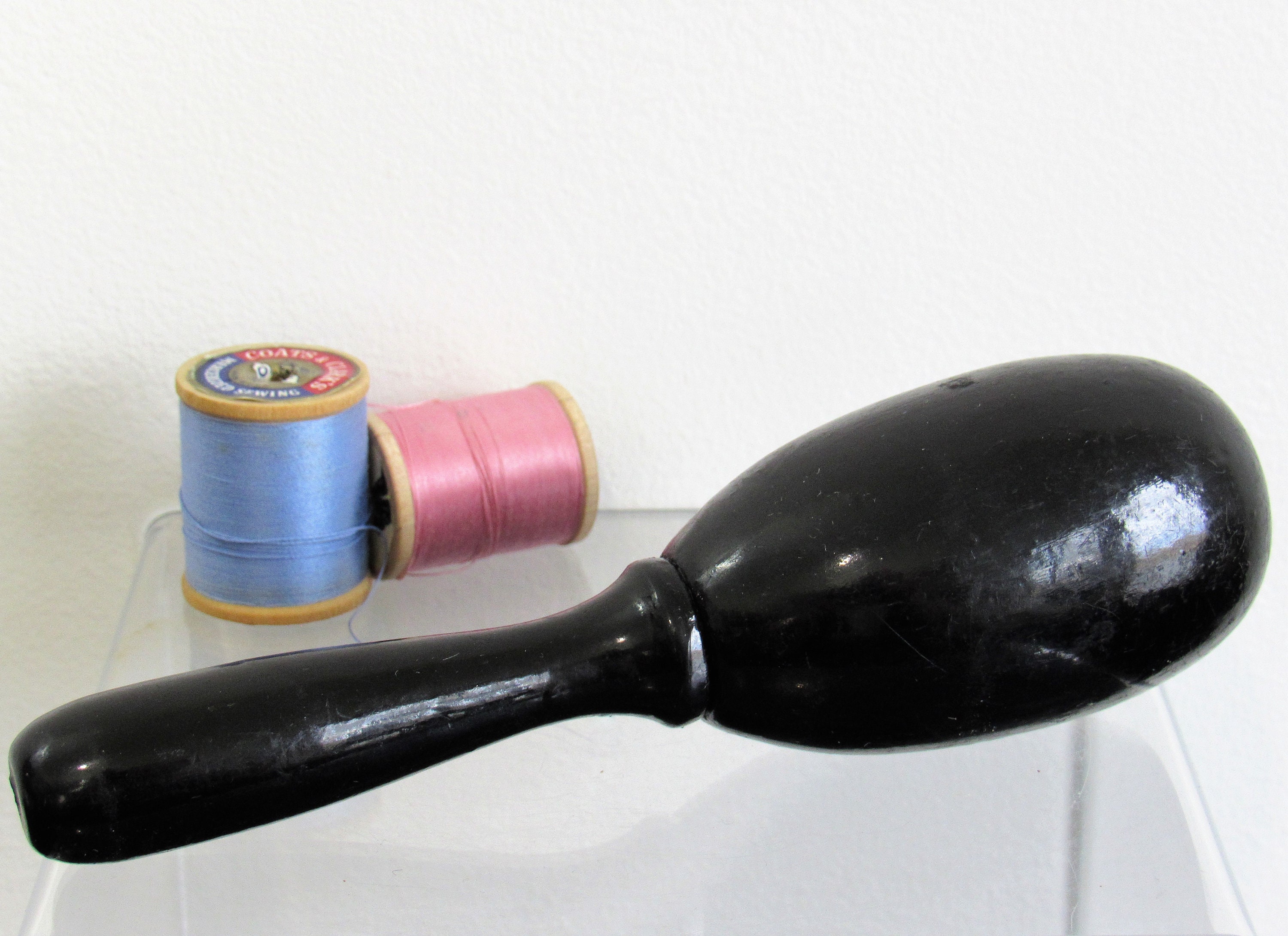 Sewing Sewing & Needlecraft Vintage Sewing Antique Darning Egg Black ...