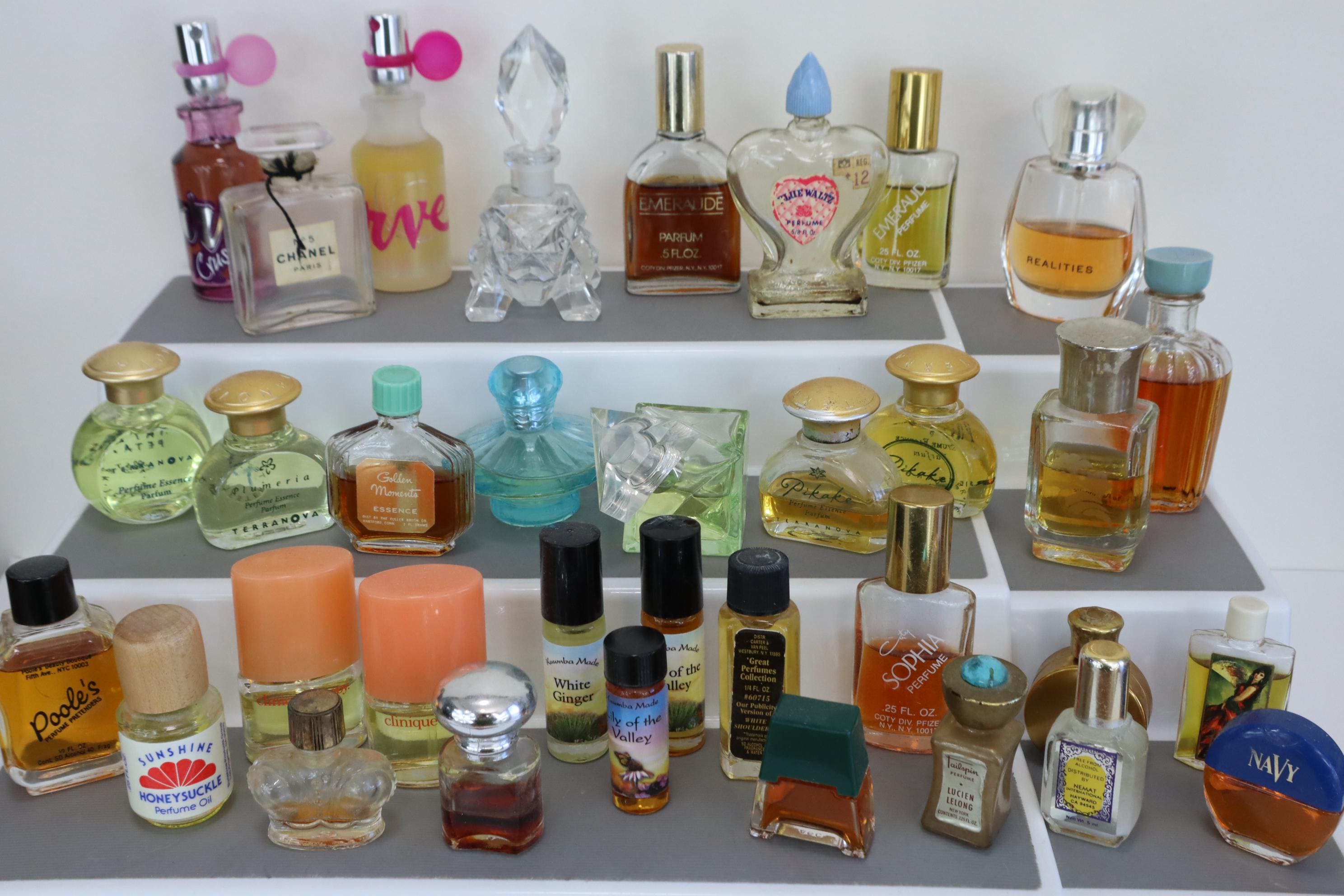 Mixed LOT of 34 Vintage Mini Perfumes & Bottles - Some Full, Some Empty ...