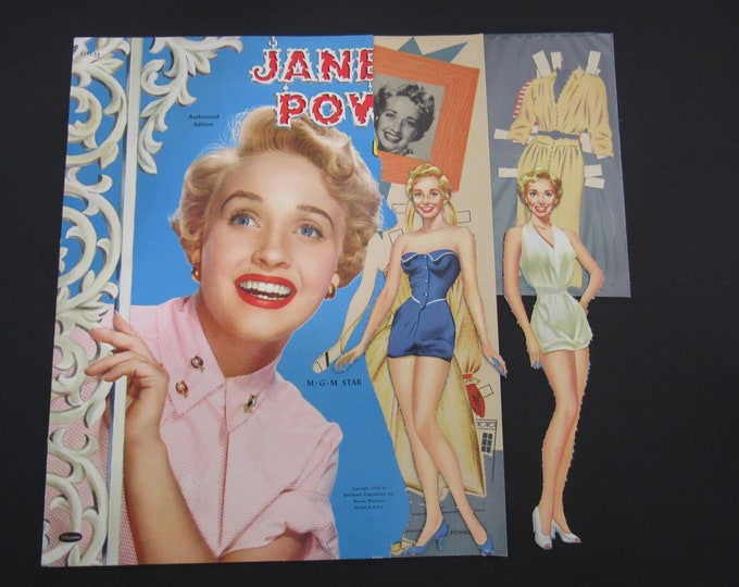 Vintage Paper Doll - JANE POWELL Paper Dolls - MGM Celebrity 1953 ...
