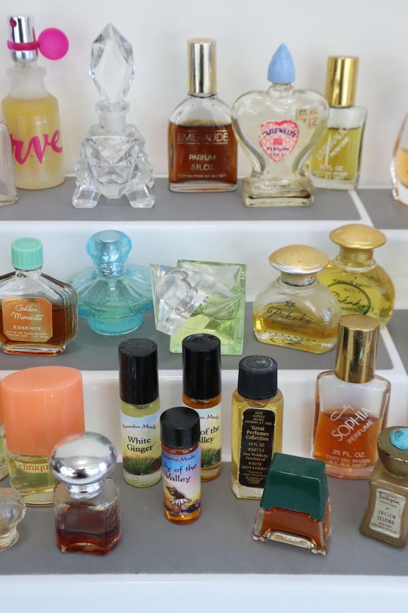 Mixed LOT of 34 Vintage Mini Perfumes & Bottles - Some Full, Some Empty ...
