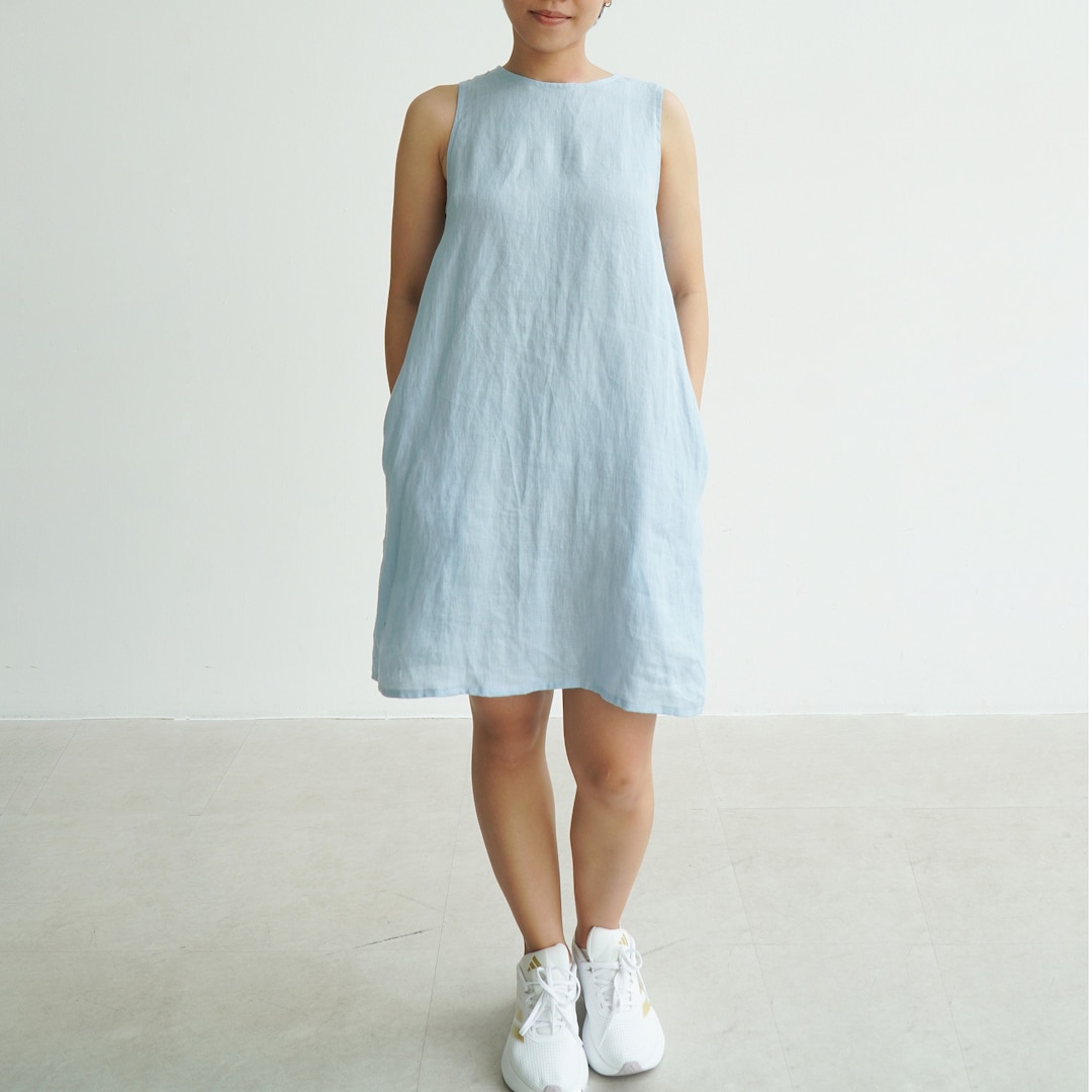 Sleeveless Dress Pattern, Beginner Sewing Pattern, Easy Sewing Dress ...