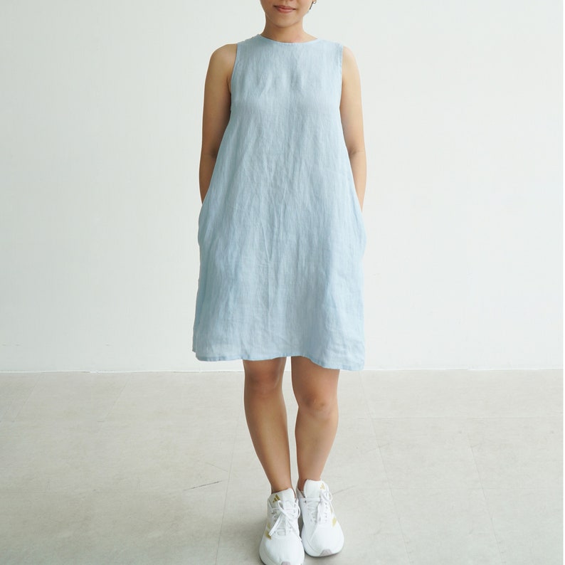 Sleeveless Dress Sewing Pattern: Beginner Friendly, Side Pocket Design ...